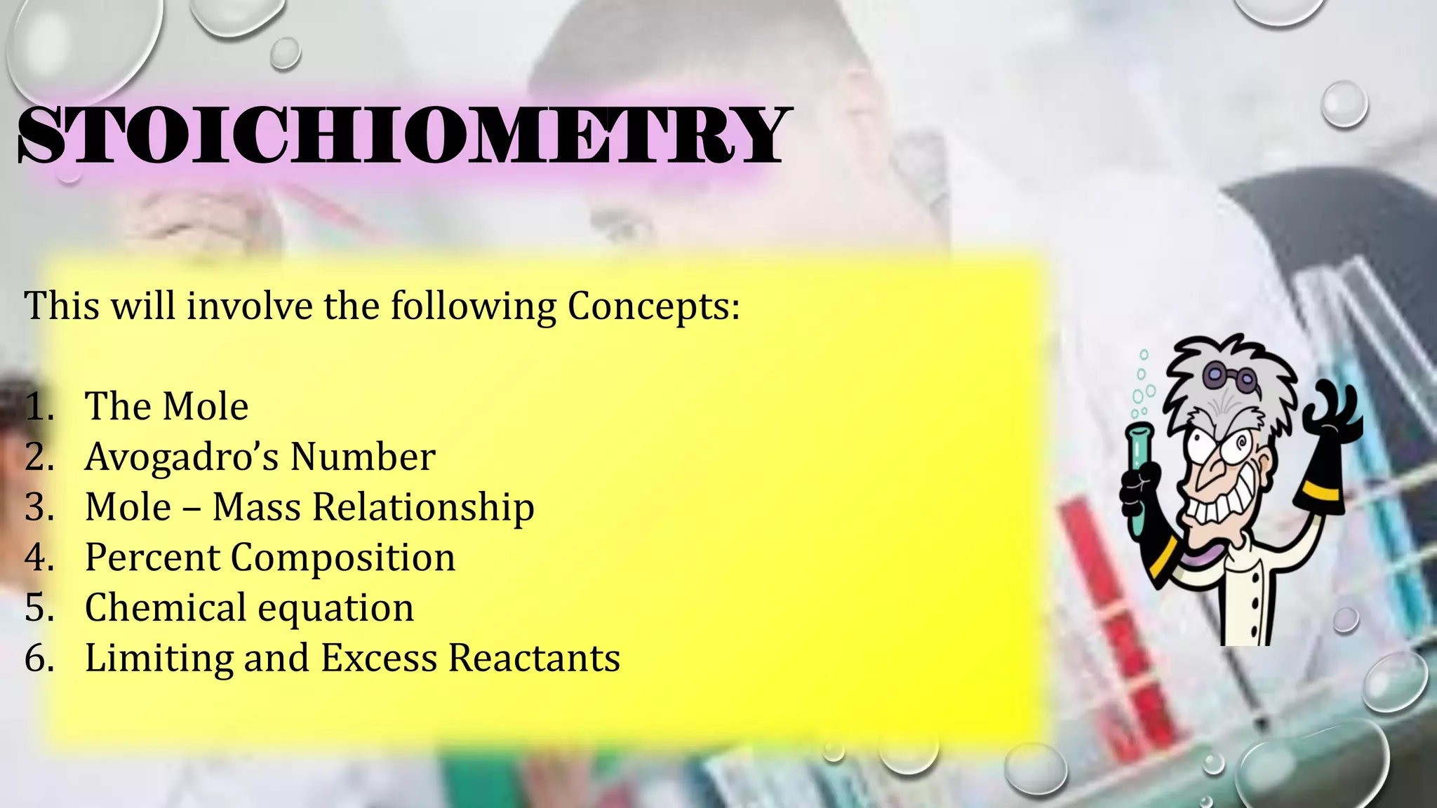 Basics of Chemistry: Chemical stoichiometry | PDF