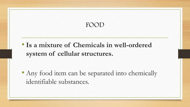Chemical structure of food | PPT