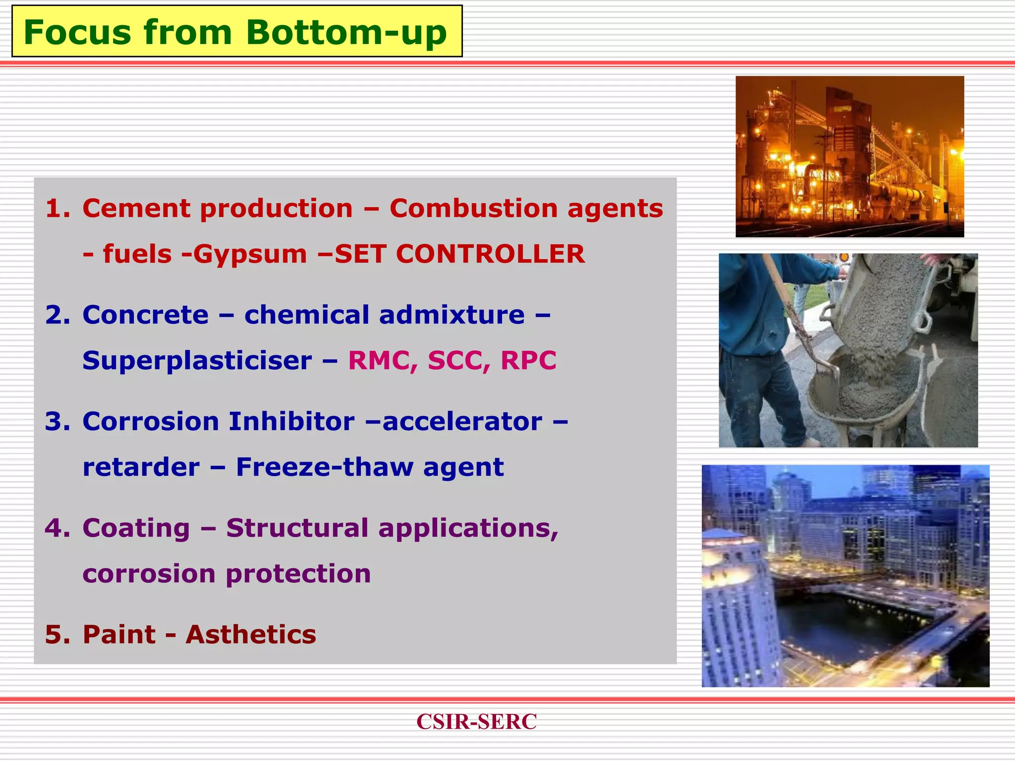 Chemicals used in construction general studies | PDF