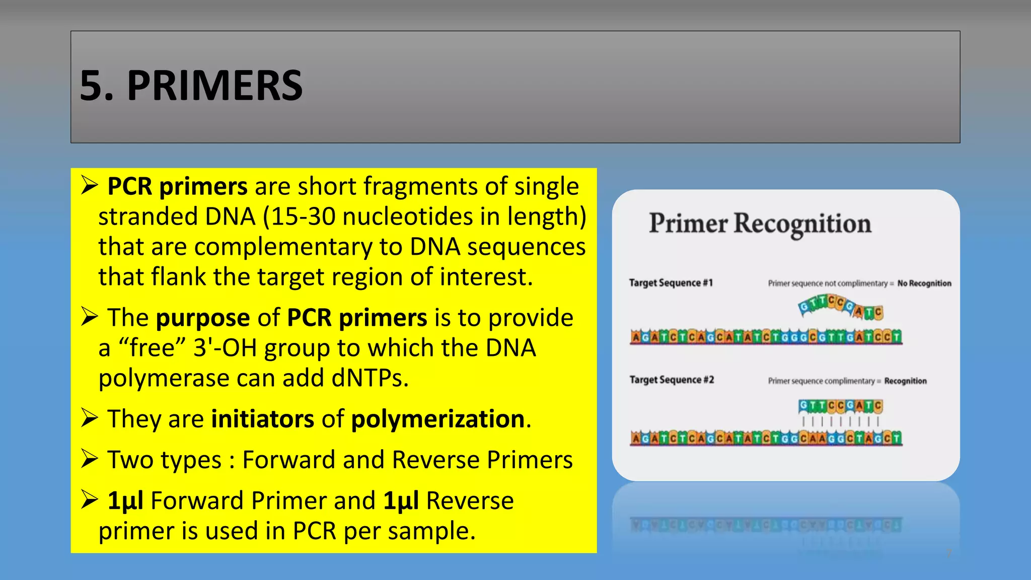 Chemicals used in pcr | PPTX