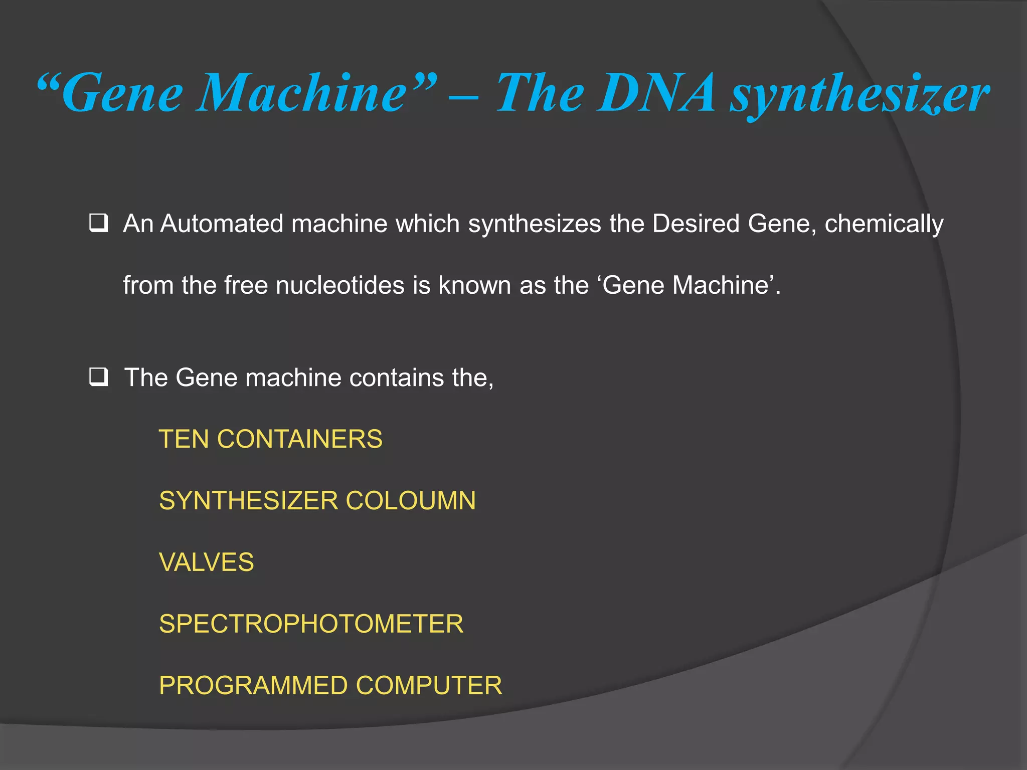 Chemical synthesis of DNA By Prabhu Thirusangu | PPTX