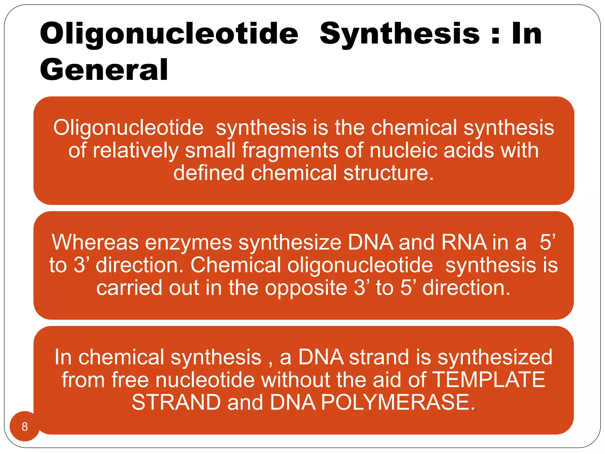 Chemical synthesis of dna | PPTX