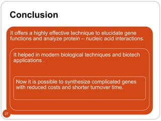 Chemical synthesis of dna | PPTX