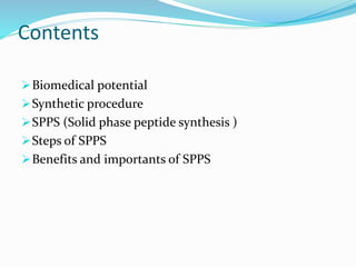 Chemical synthesis of polypetide presentation (1) | PPT