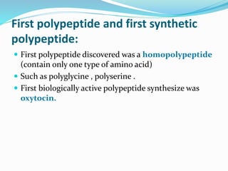 Chemical synthesis of polypetide presentation (1) | PPT