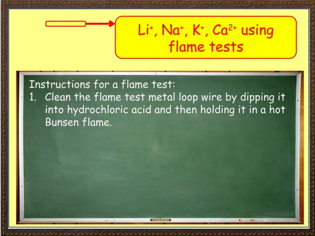 Chemical Test-identification of anion and cation | PPTX
