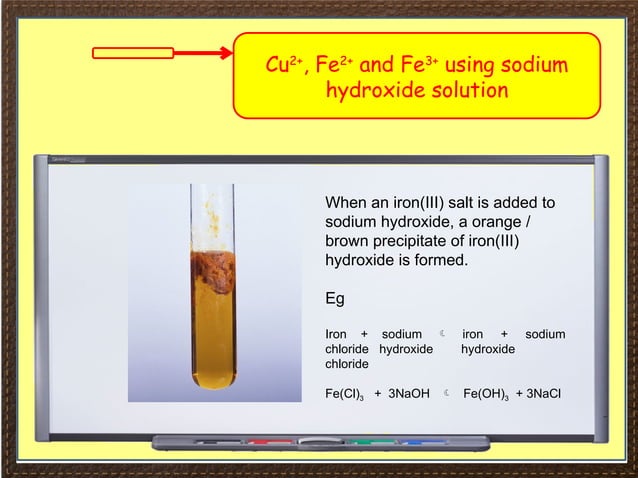 Chemical Test-identification of anion and cation | PPTX