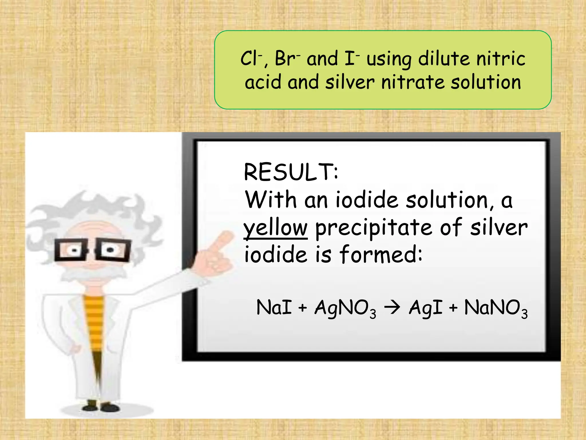 Chemical Tests; flame test, positive and negative ions test Edexcel ...