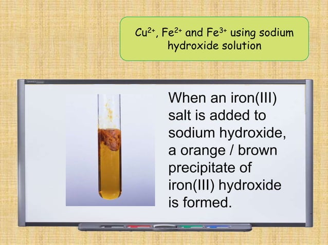 Chemical Tests; flame test, positive and negative ions test Edexcel ...