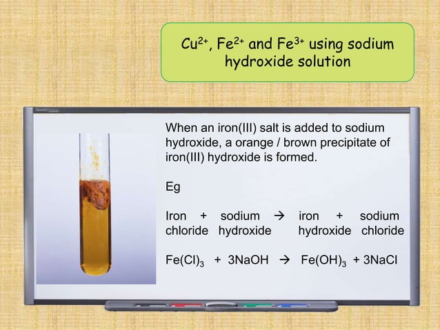 Chemical Tests; flame test, positive and negative ions test Edexcel ...
