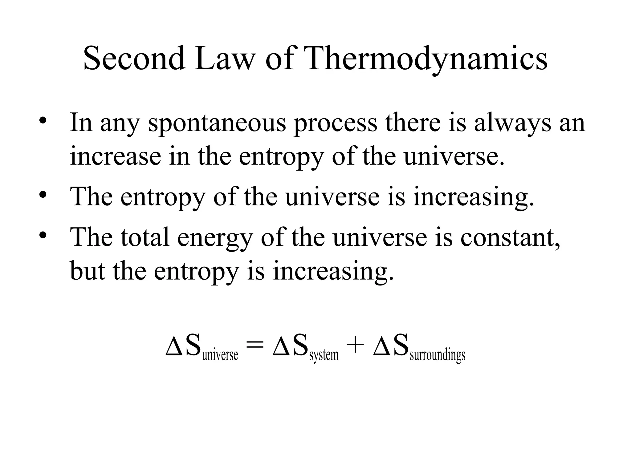 Chemical thermodynamics | PPT