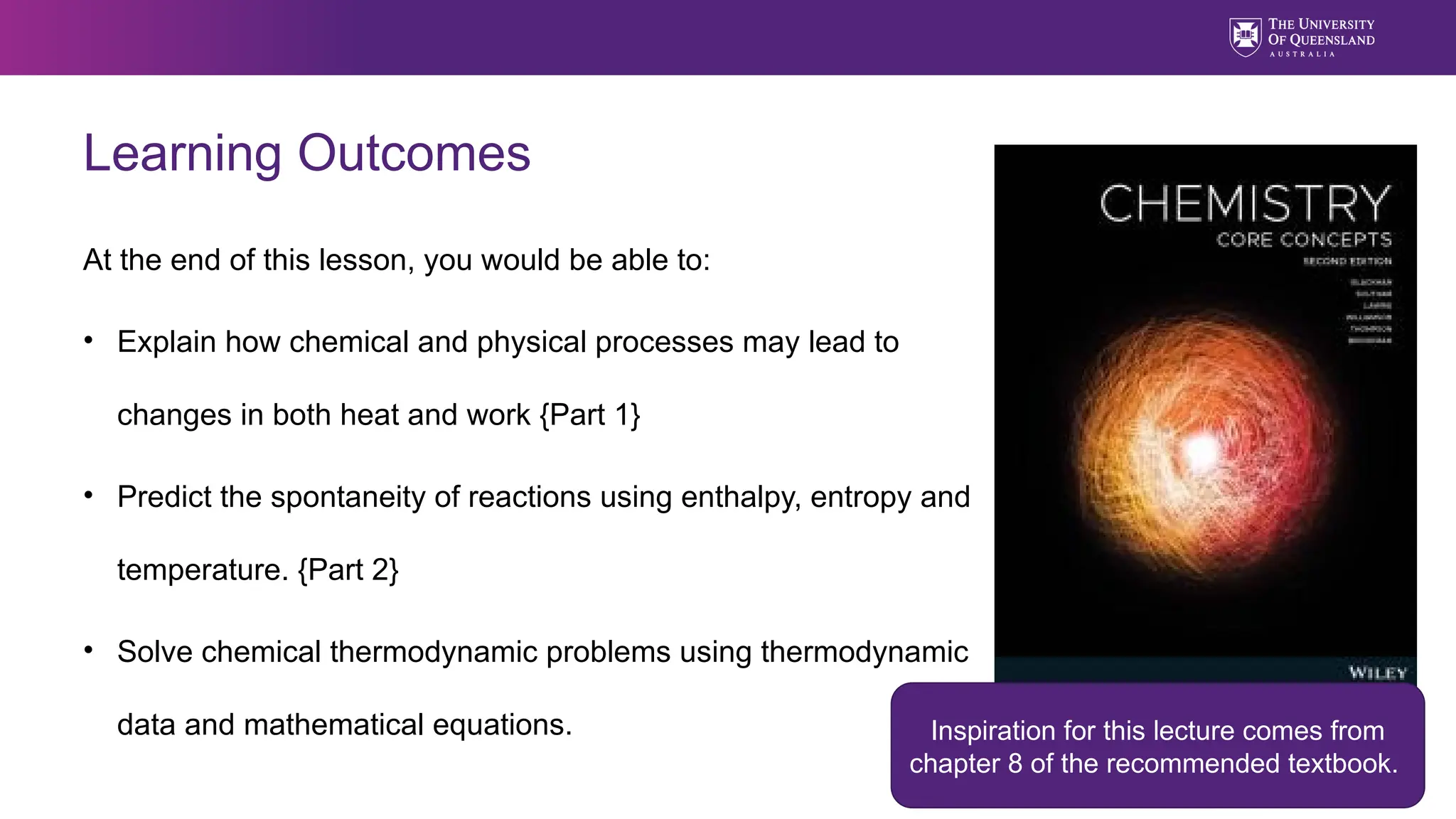 Chemical Thermodynamics for 1st year students | PPTX