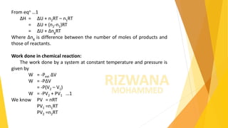 2nd Lecture on Chemical Thermodynamics | Chemistry Part I | 12th Std | PPTX