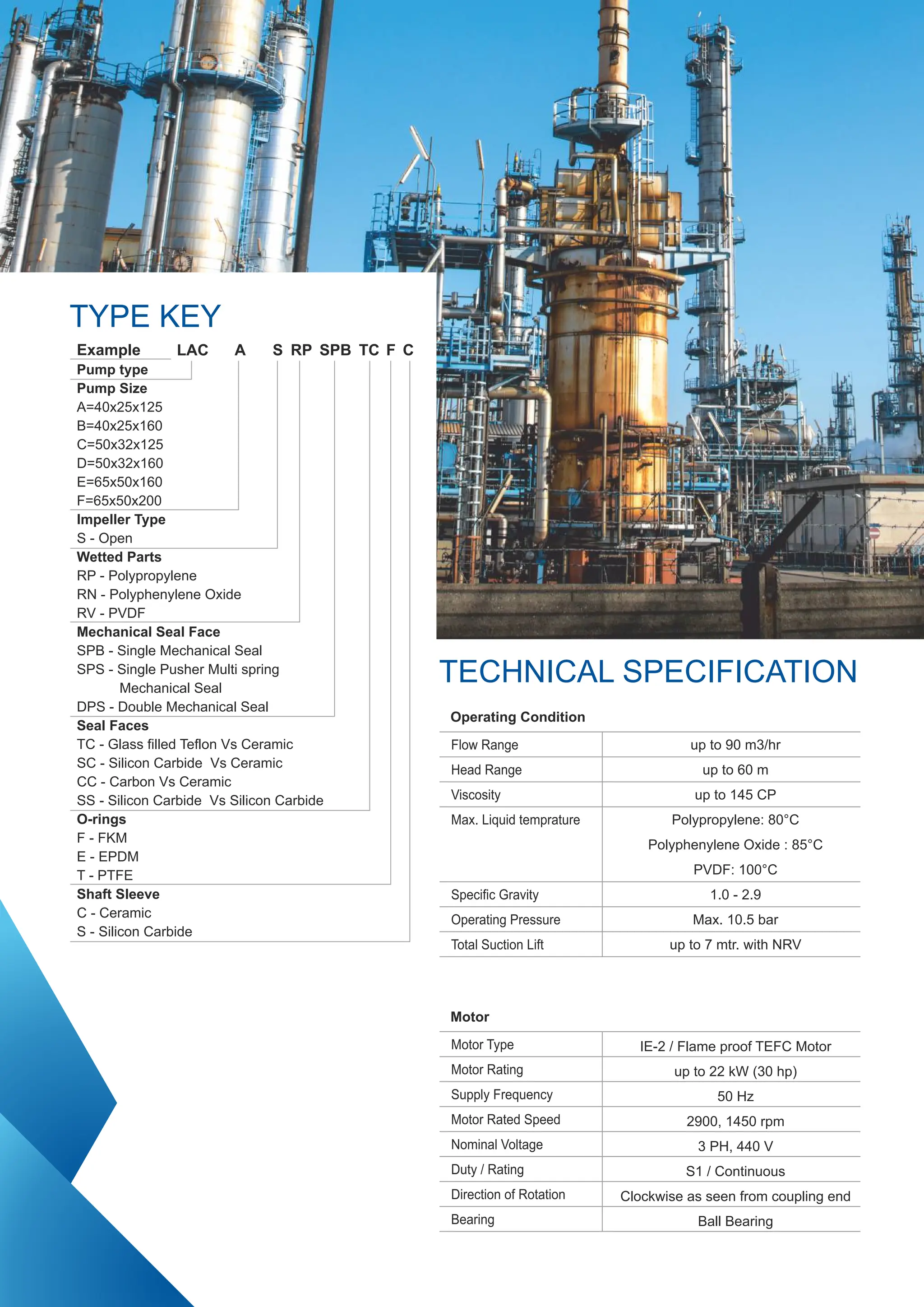Chemical Thermoplastic Centrifugal Pumps (LAC Series) | PDF