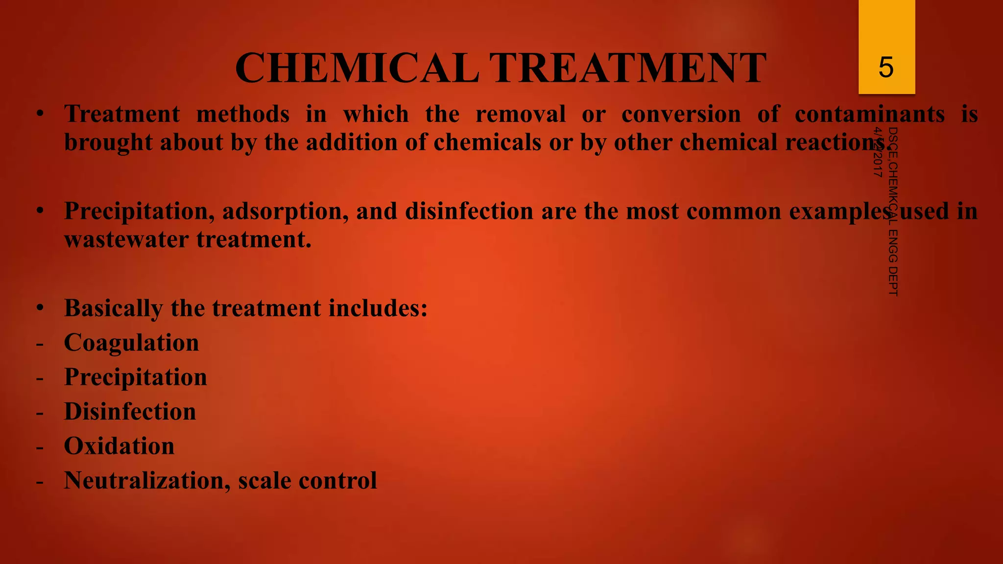 Chemical treatment methods | PPTX