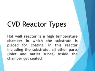 Chemical vapor deposition (cvd) | PPTX