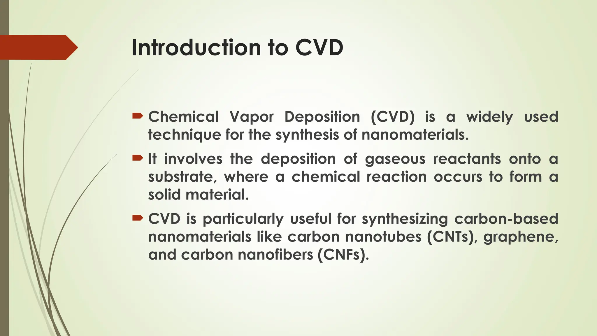 Chemical Vapor Deposition (CVD) for Nanomaterial.ppt
