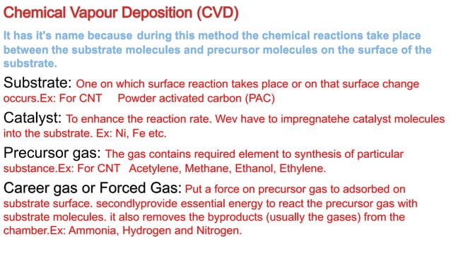 Chemical vapour deposition | PPTX