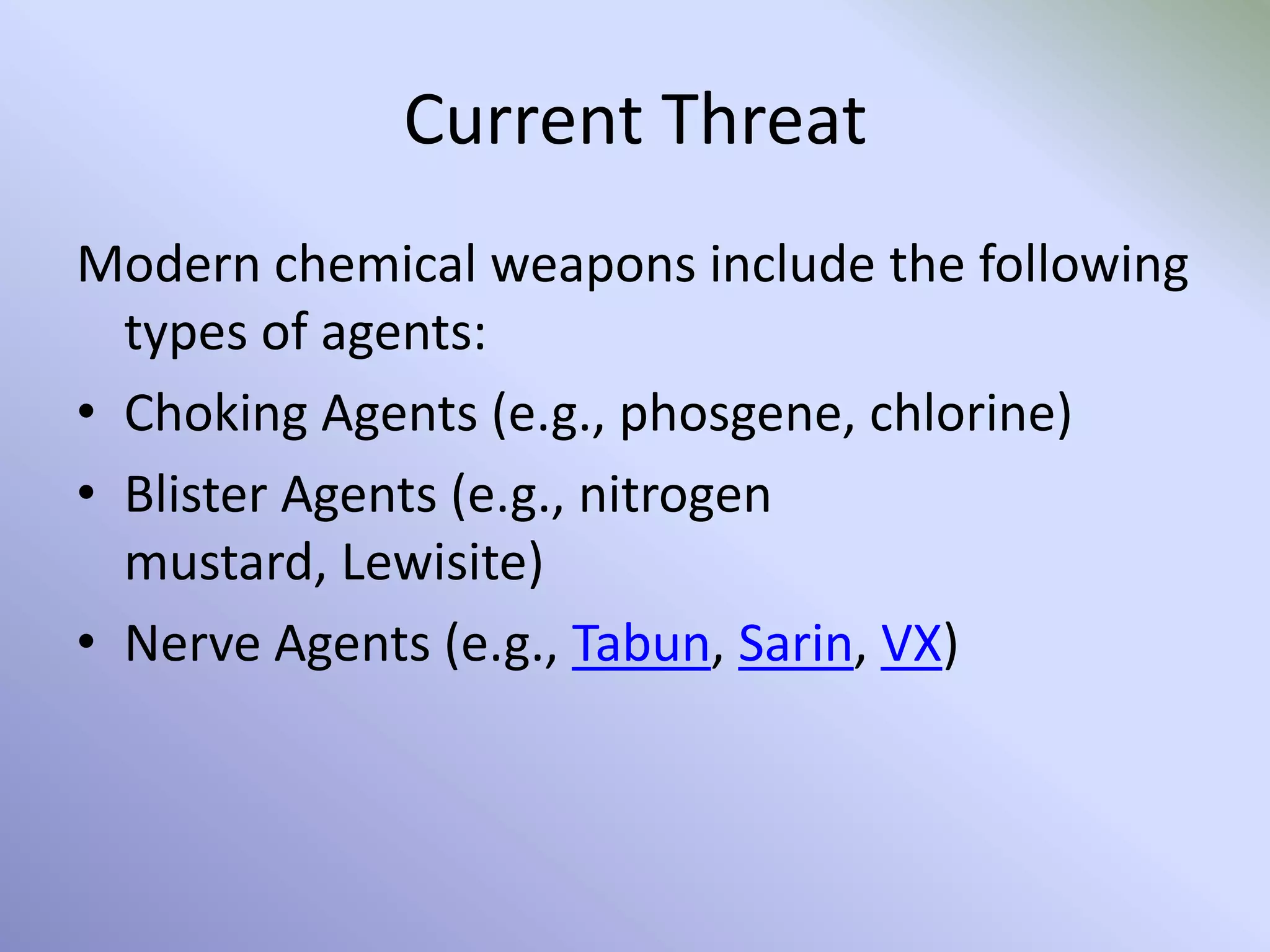 Chemical warfare | PPTX