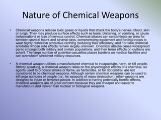 Chemical warfare | PPTX
