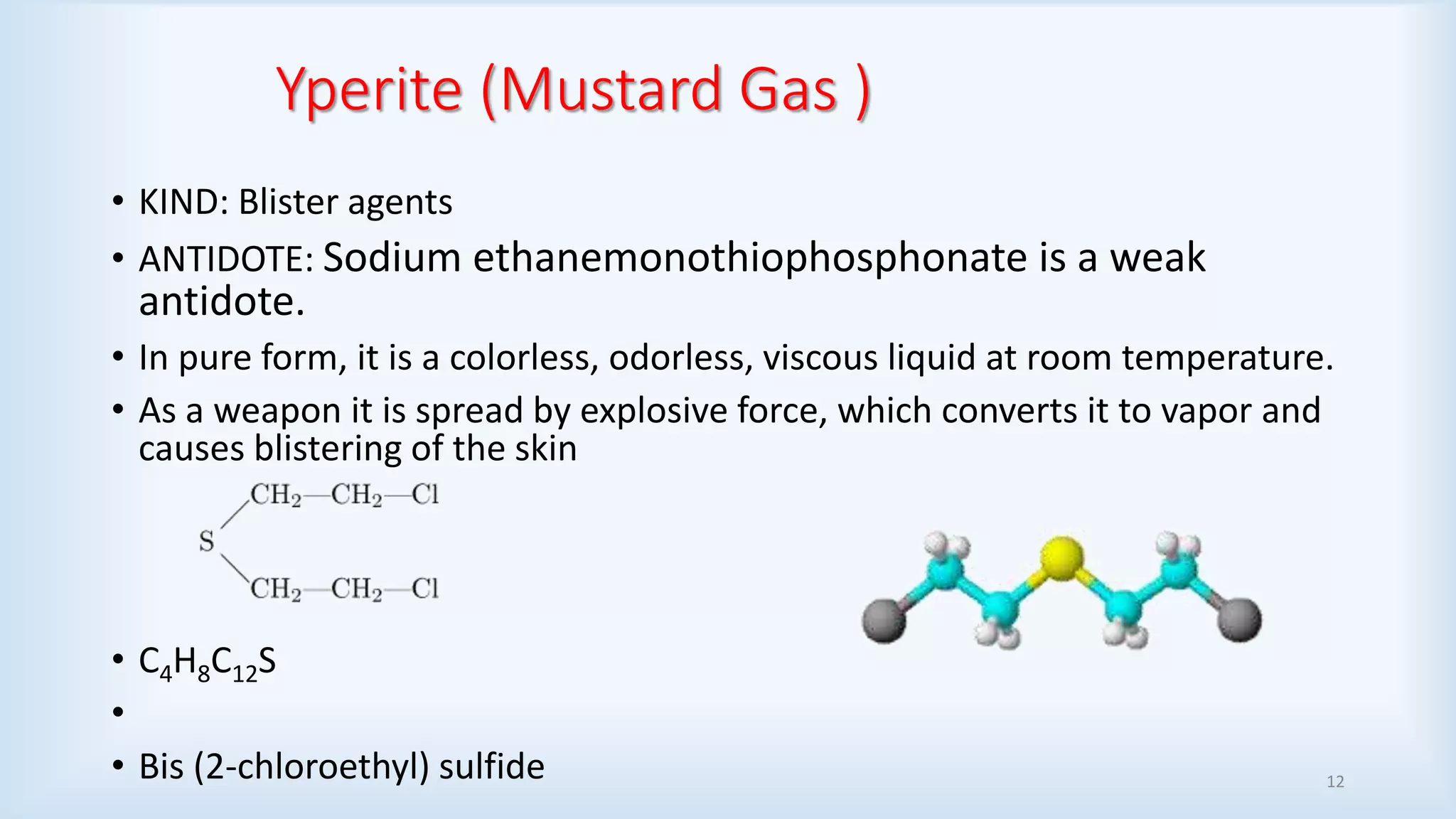 Chemical warfare ...new