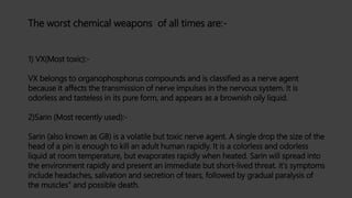 Chemical warfares | PPTX