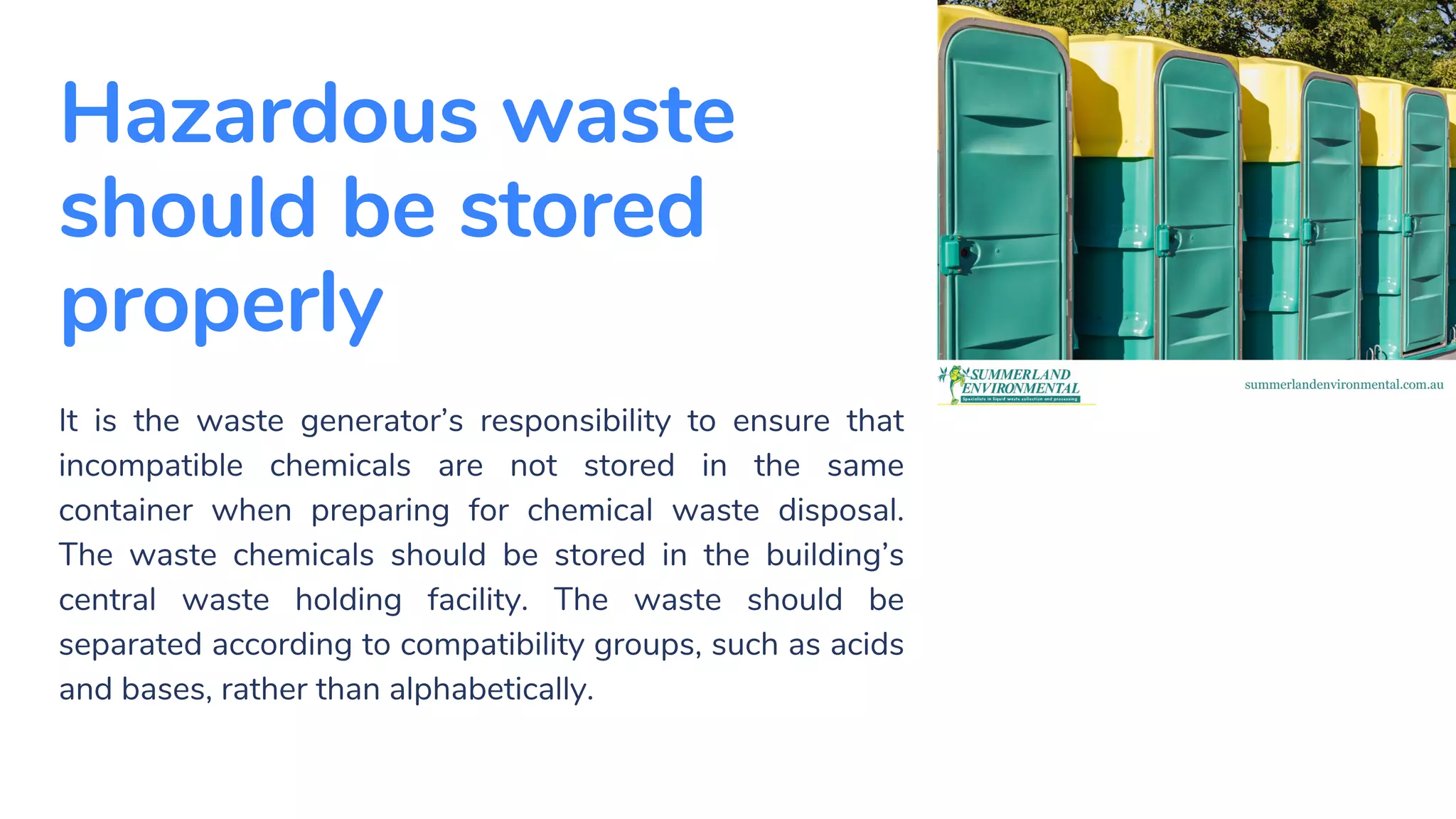 Chemical Waste Disposal Methods to Get rid of Hazardous Waste in a Safe ...