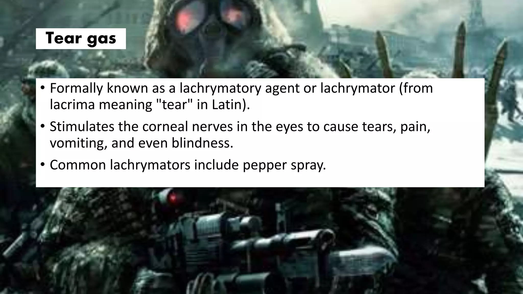 Chemical weapons | PPTX