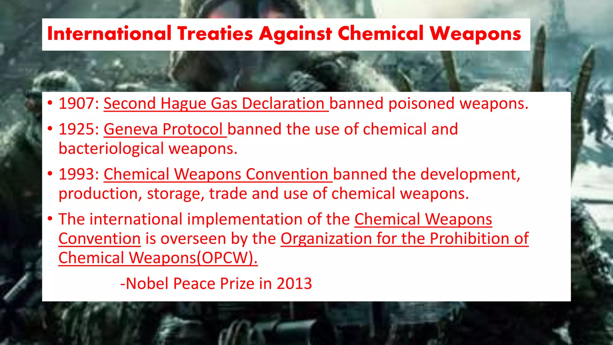 Chemical weapons | PPTX