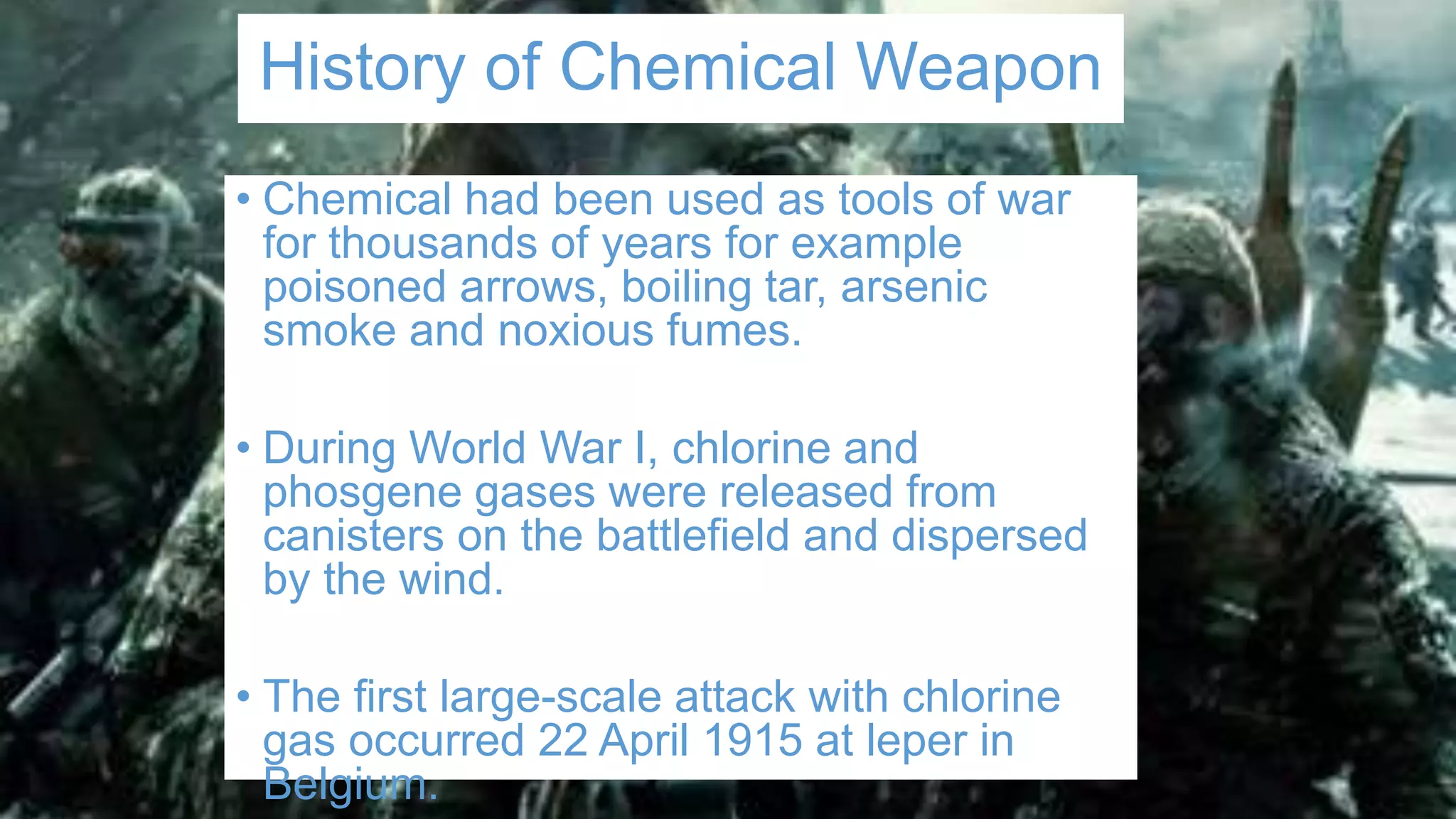 Chemical weapons | PPTX