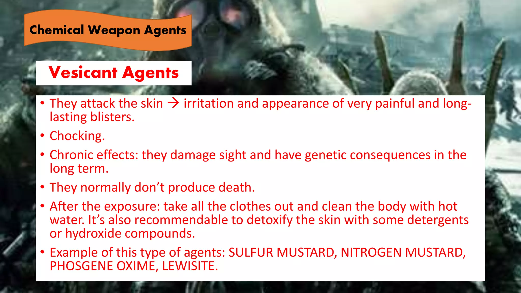 Chemical weapons | PPTX