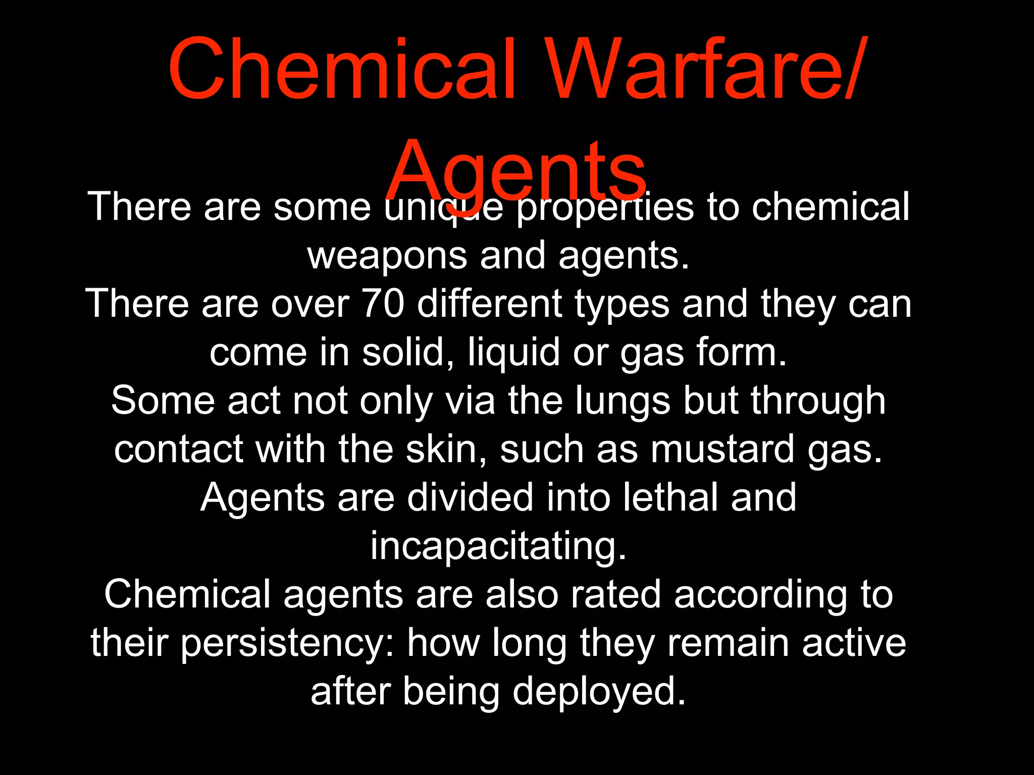 Chemical Weapons and Accidents, and How To Survive Them | PPTX