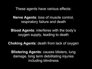 Chemical Weapons and Accidents, and How To Survive Them | PPT