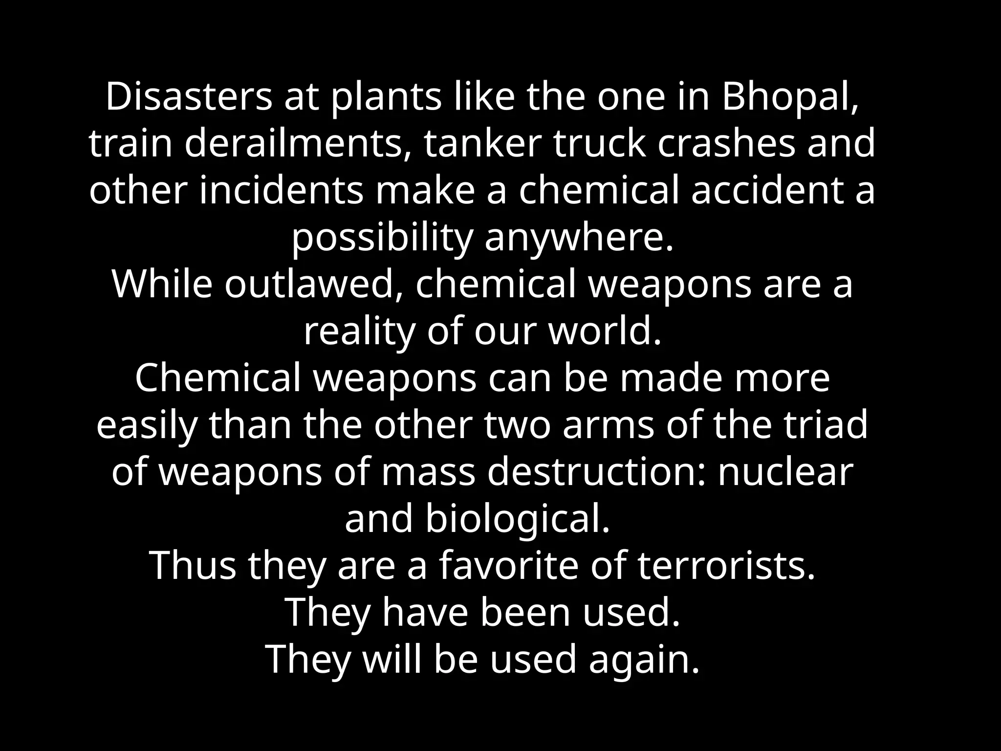 Chemical Weapons and Accidents, and How To Survive Them | PPTX