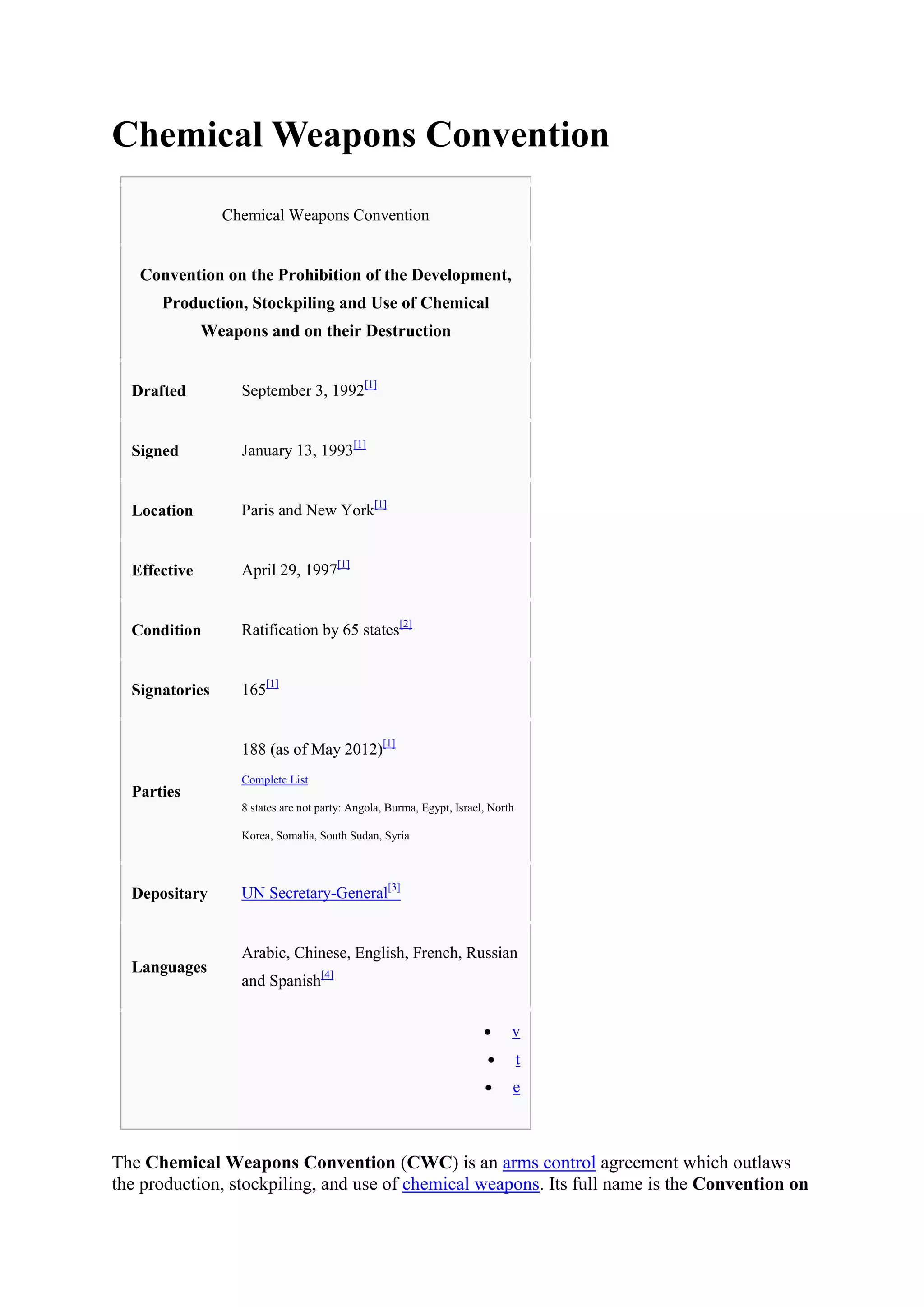 Chemical weapons convention | DOCX