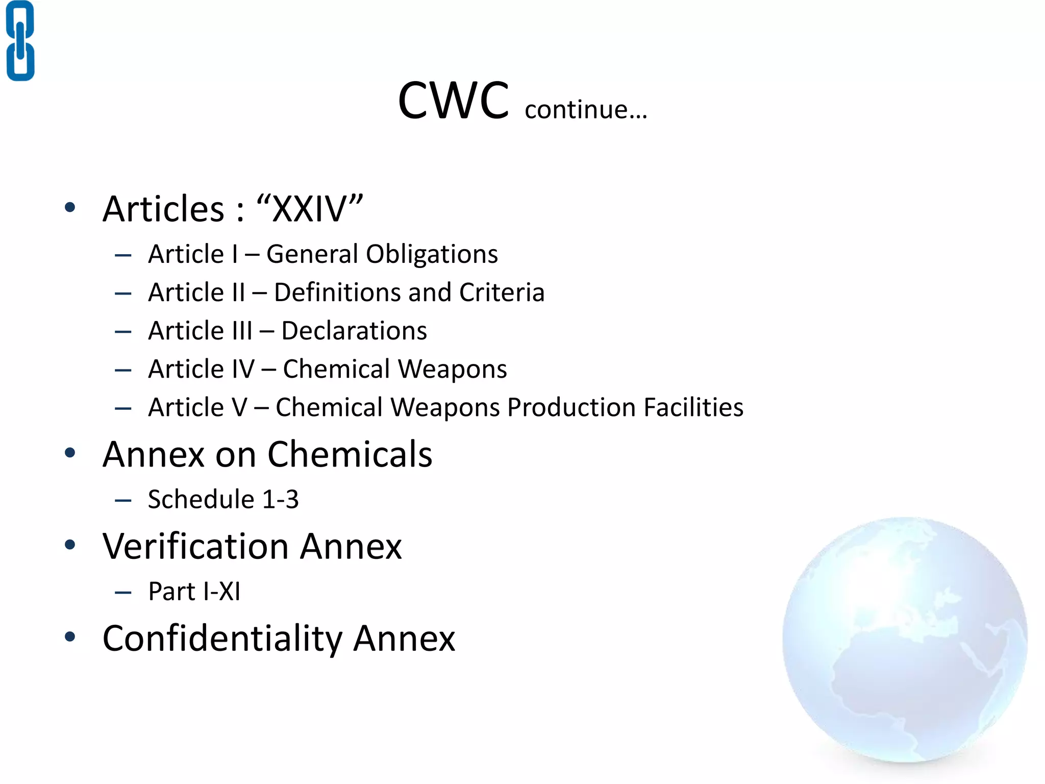 Chemical weapons convention and OPCW | PDF