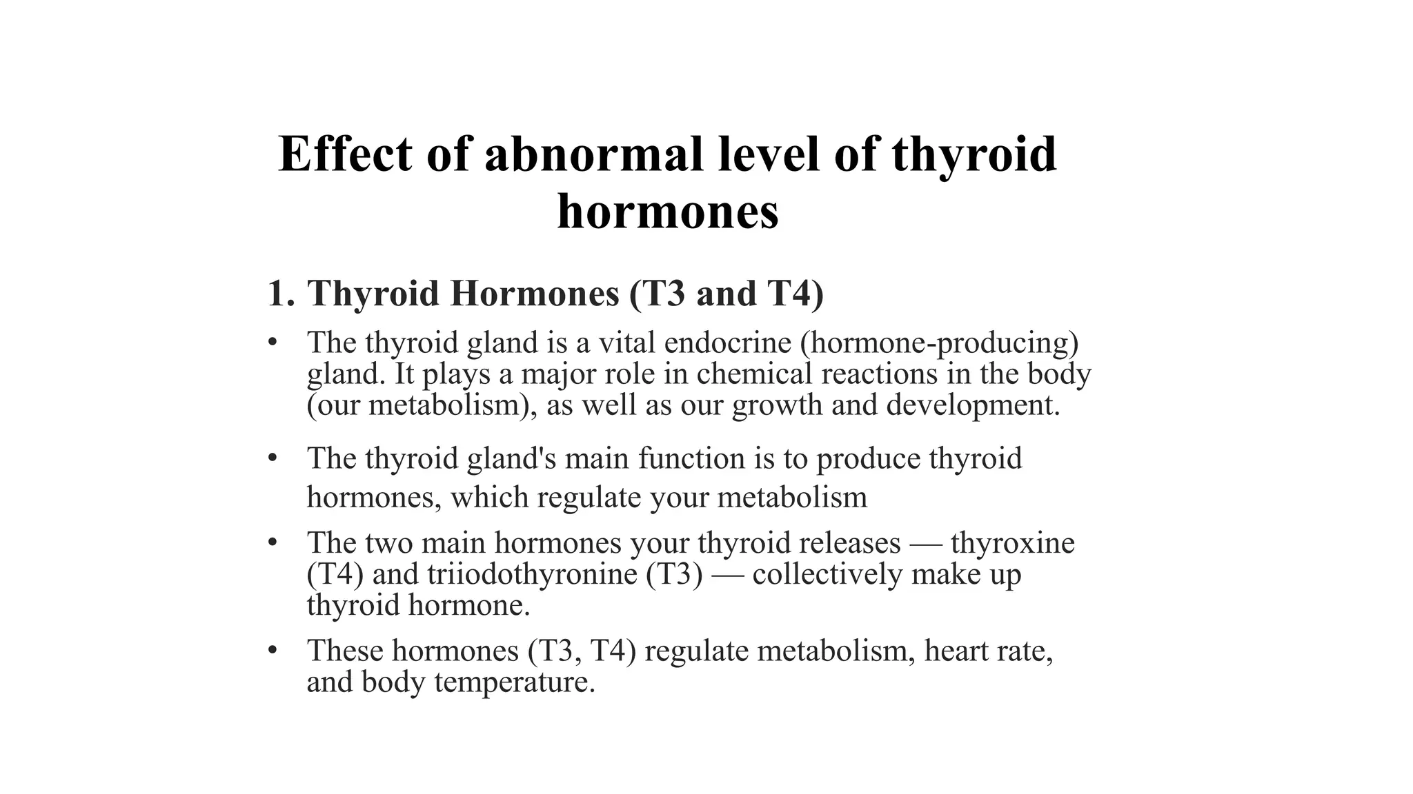 Effects of Abnormal Level of Hormones.pptx