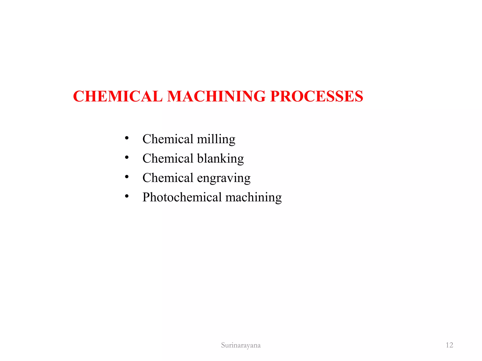 Chemical machining | PPT