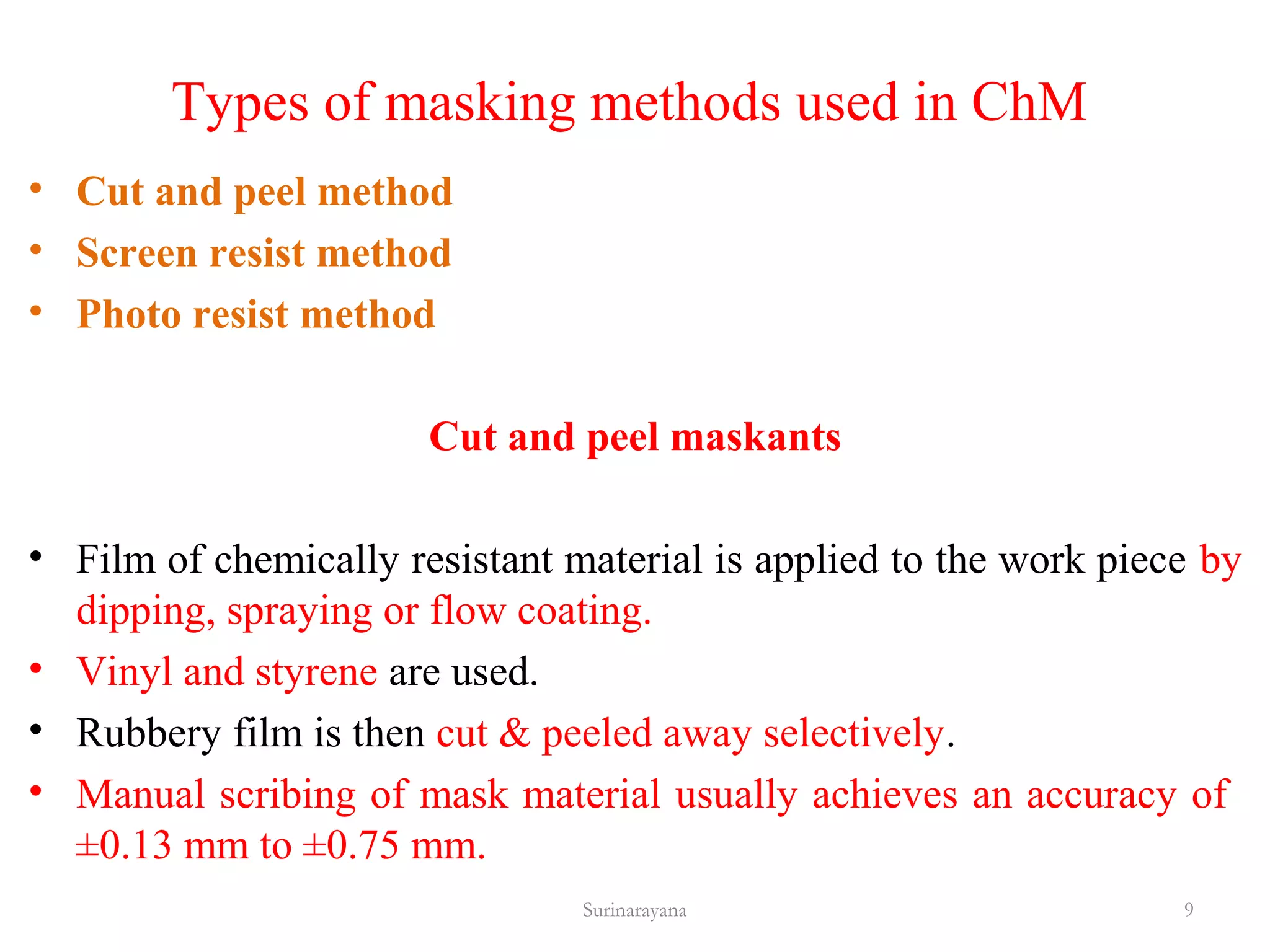 Chemical machining | PPT