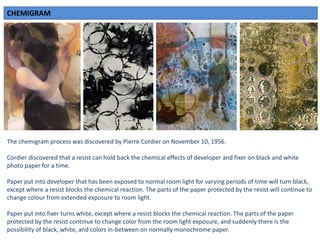 Chemigram and rusting | PPT