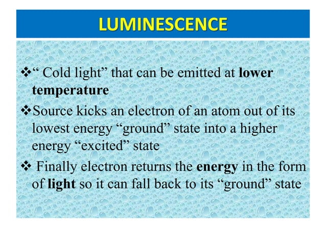 Chemiluminescence | PPTX