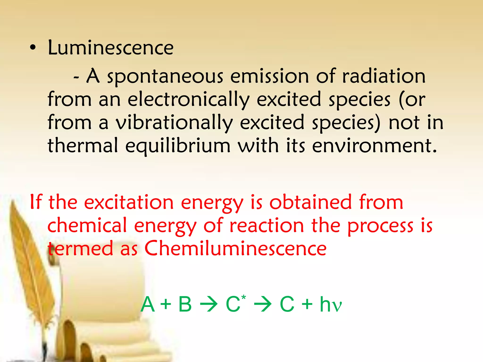 Chemiluminescence | PDF