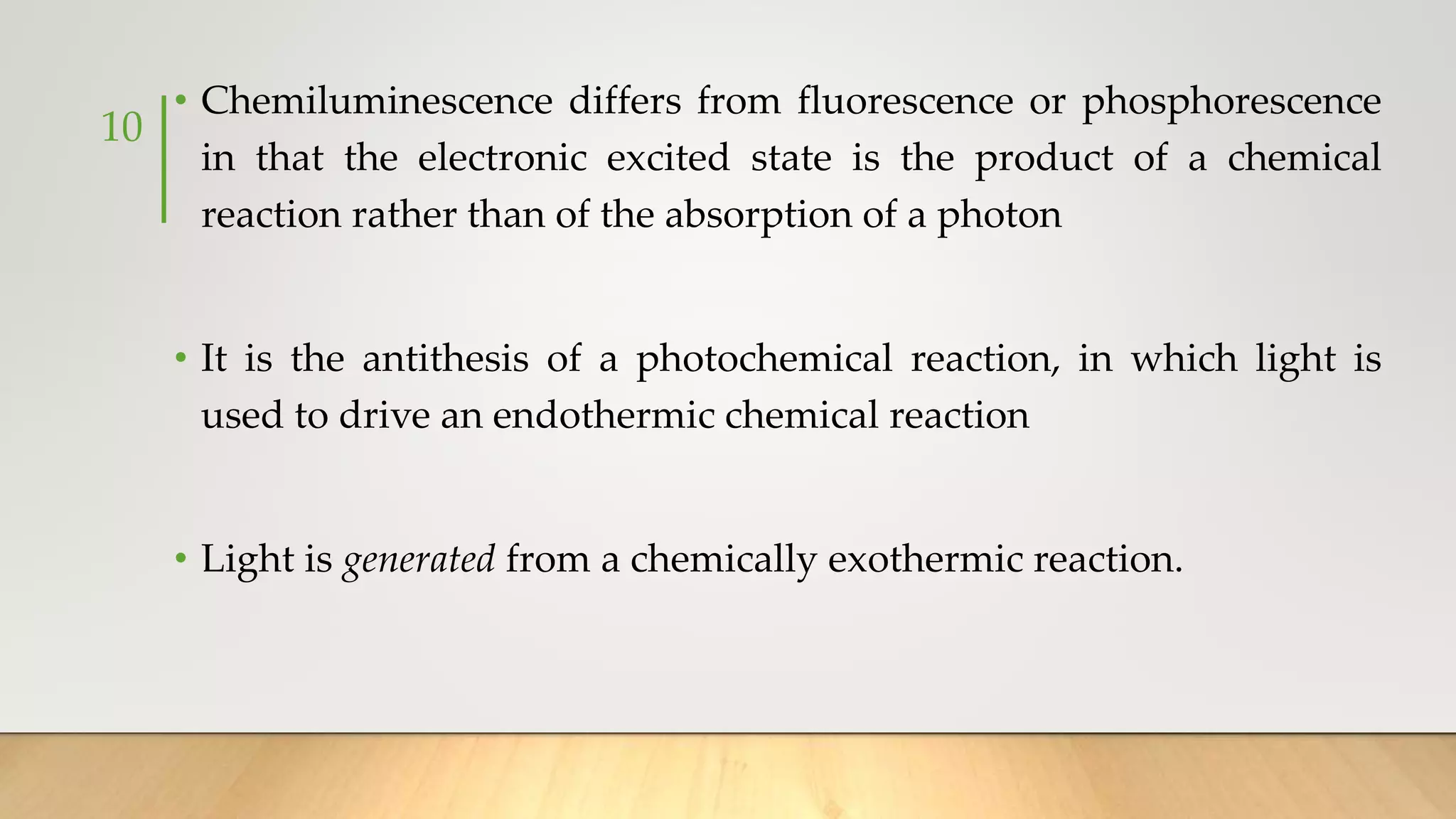 Chemiluminescence | PPTX