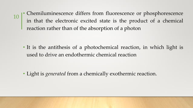 Chemiluminescence | PPTX