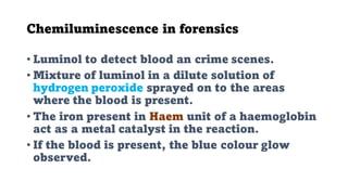 CHEMILUMINESCENCE.ppt | Chemistry | Science