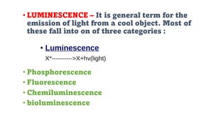 CHEMILUMINESCENCE.ppt | Chemistry | Science