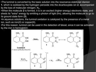 Chemiluminescence in blood stain detection ppt | PPTX | Blood Disorders ...
