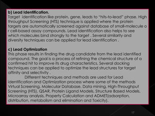 Cheminformatics in drug design | PPTX