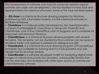 Cheminformatics in drug design | PPTX