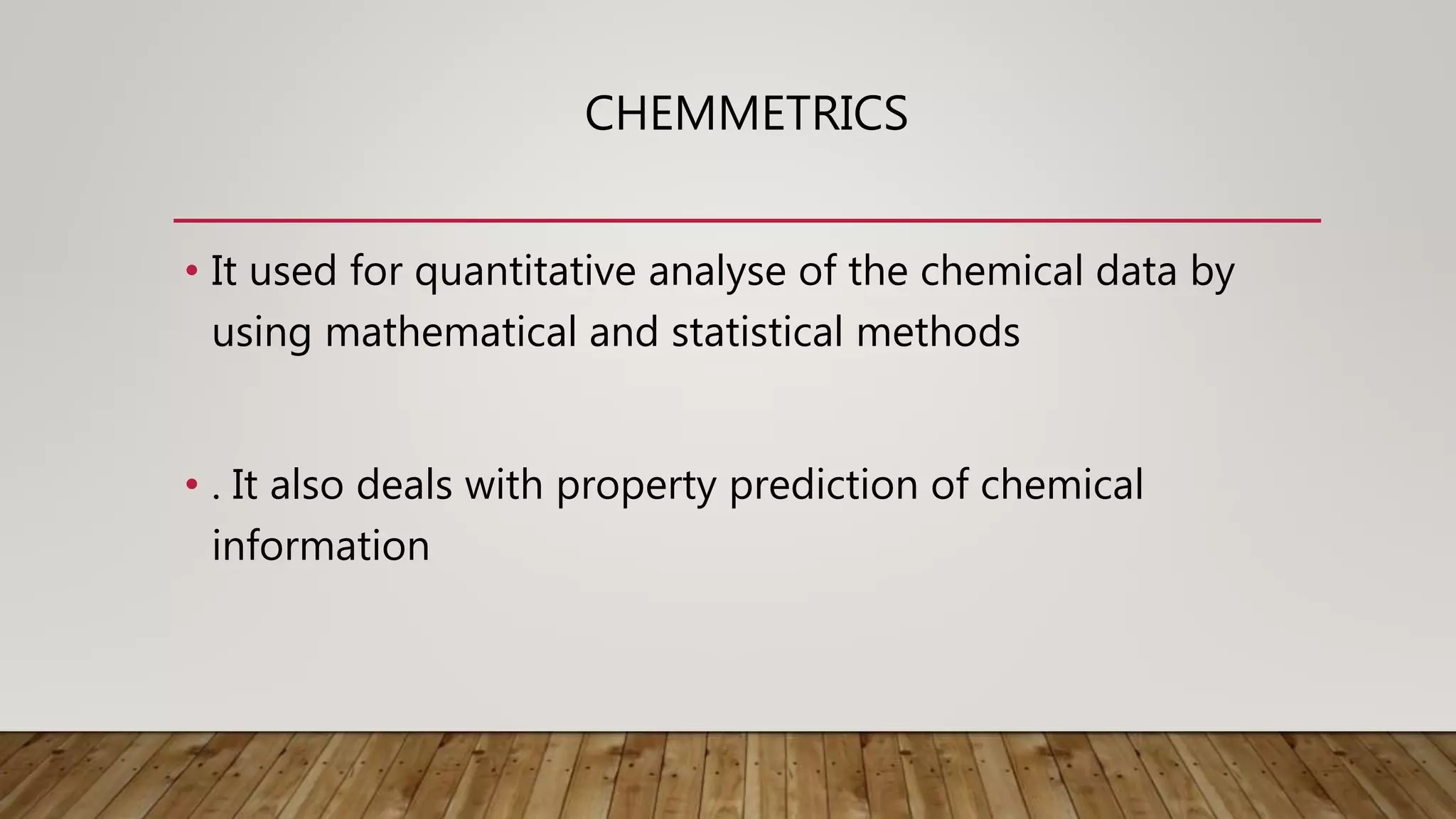 Cheminformatics | PPTX